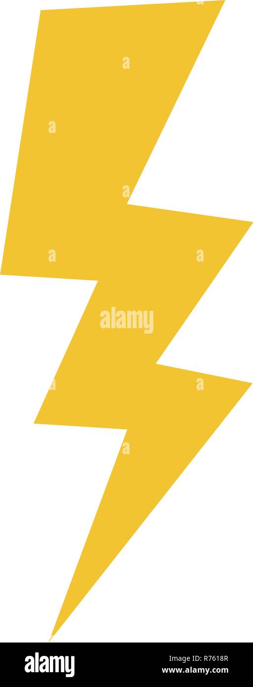 Comic thunder isolated icon Stock Vector Images - Alamy