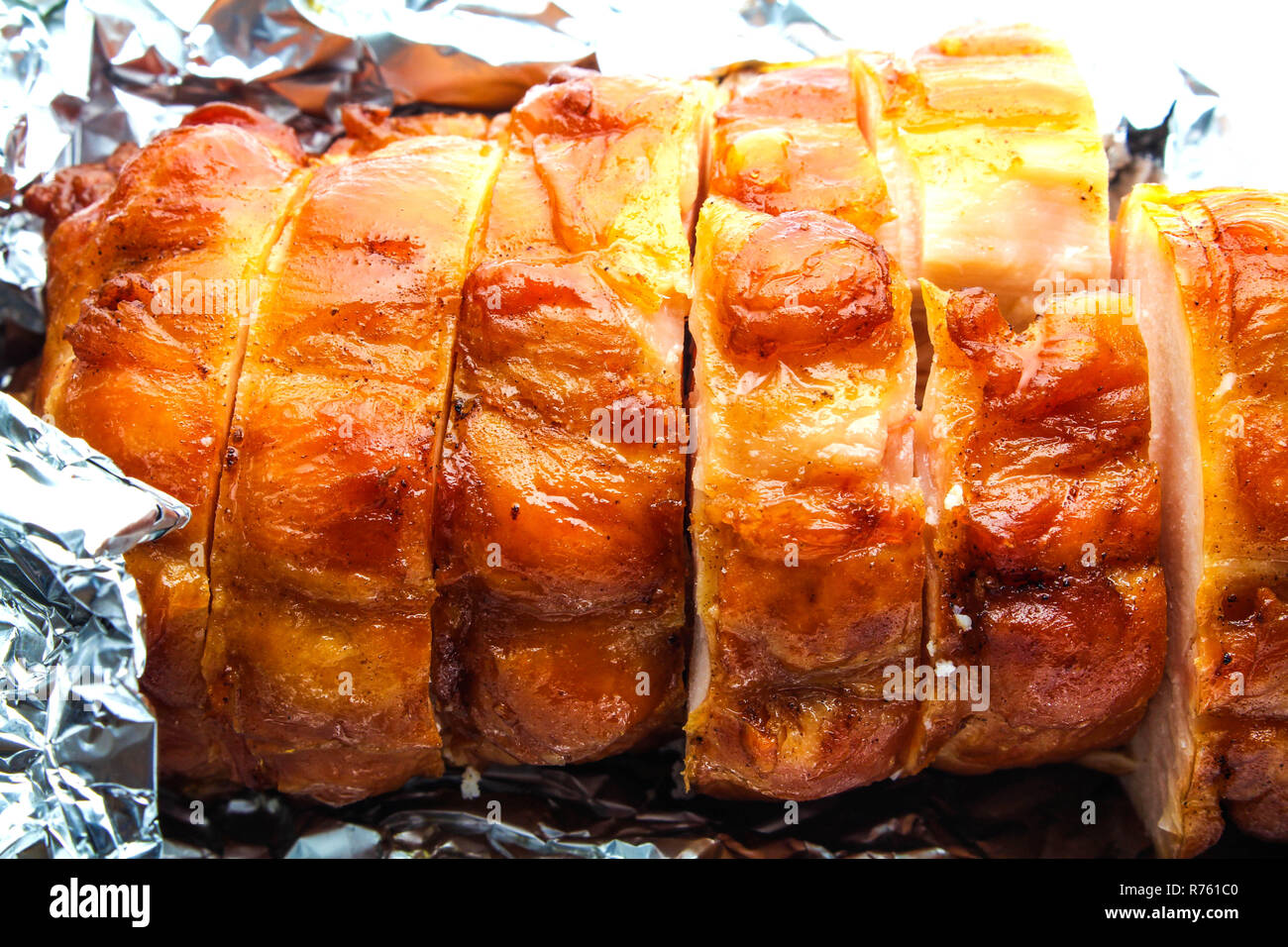 An isolated roasted chicken Stock Photo - Alamy