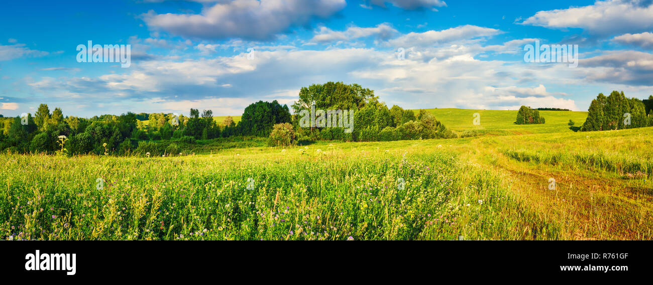Rural landscape. Panorama Stock Photo - Alamy