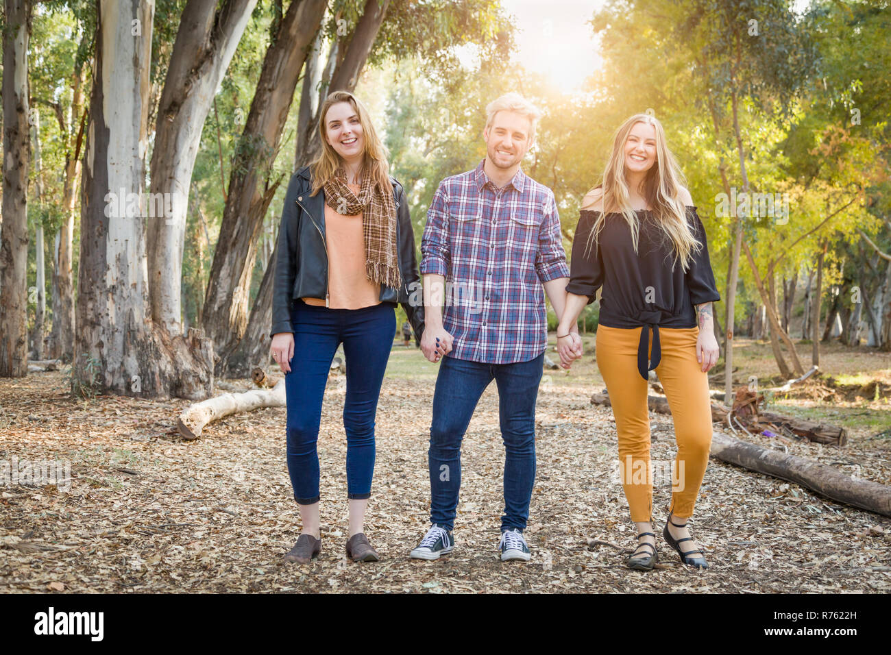 Three Brother and Sisters Portrait Outdoors Stock Photo - Alamy
