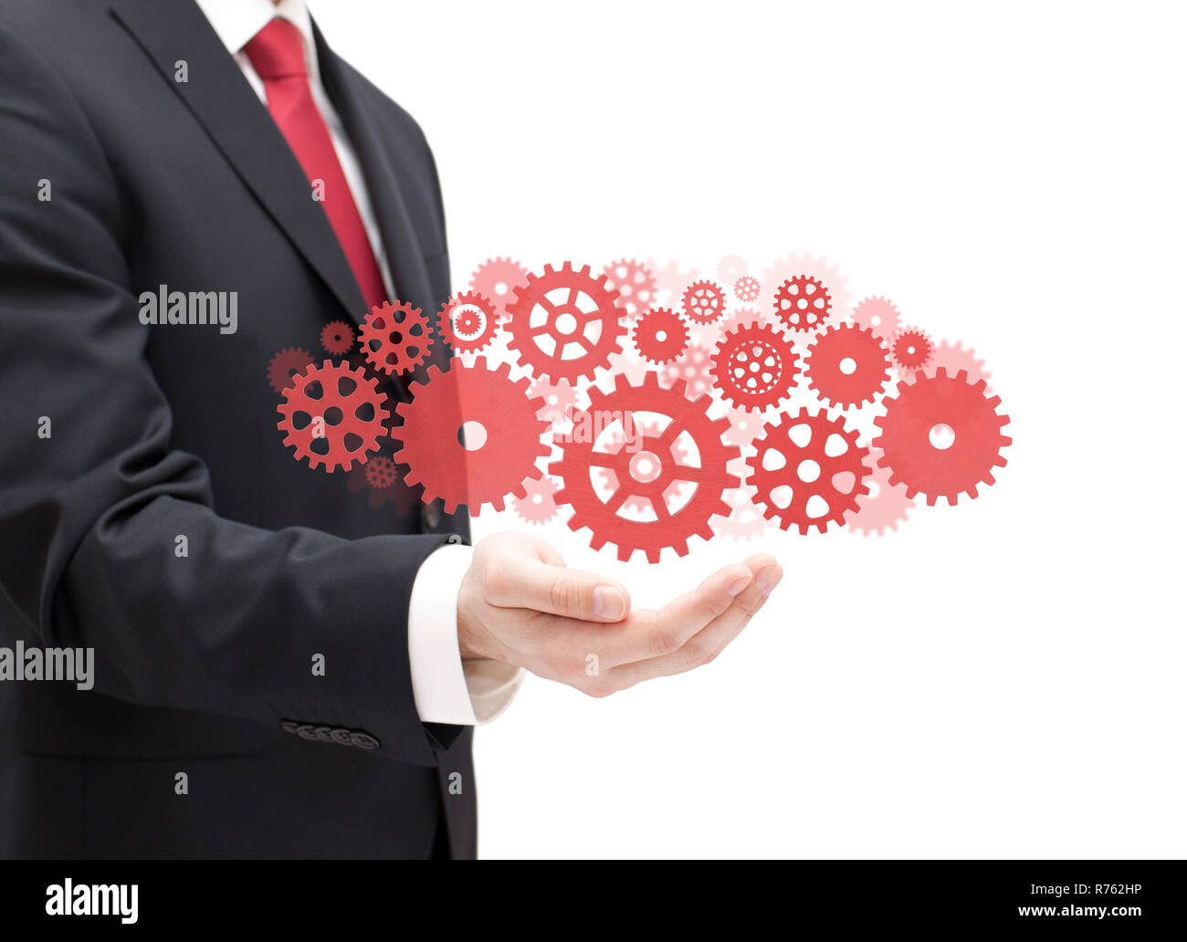 Cogs man machine concept hi-res stock photography and images - Alamy