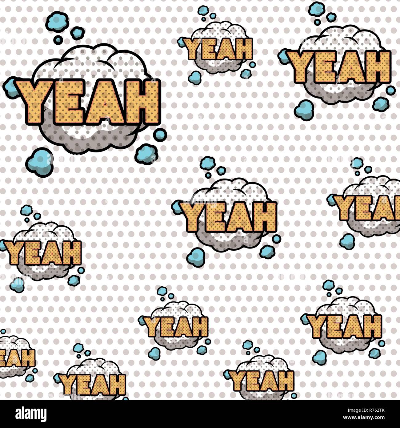 speech bubble with words comic pattern Stock Vector Image & Art - Alamy