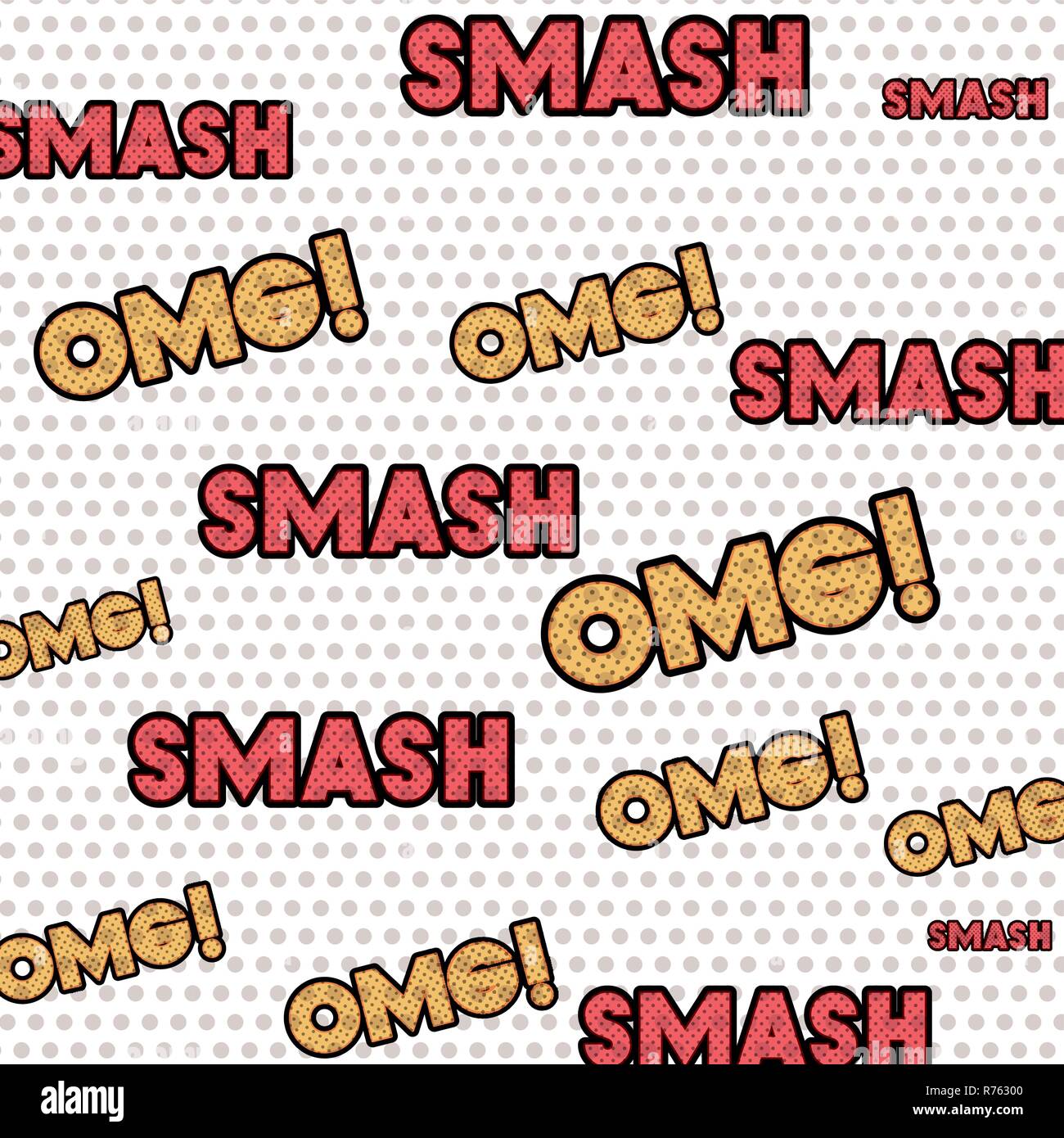 speech bubble with words comic pattern Stock Vector Image & Art - Alamy