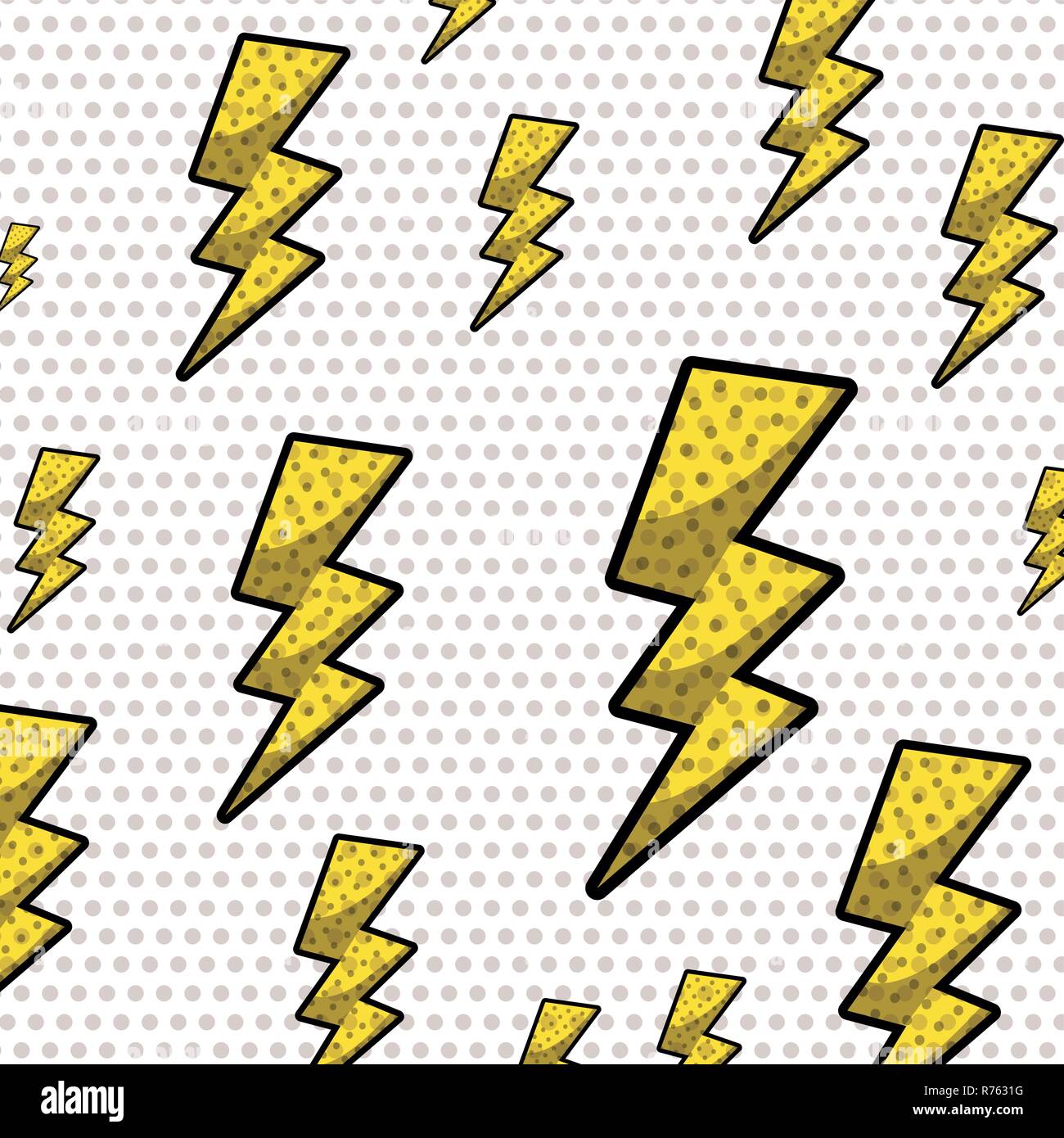 comic thunder pattern isolated icon Stock Vector Image & Art - Alamy