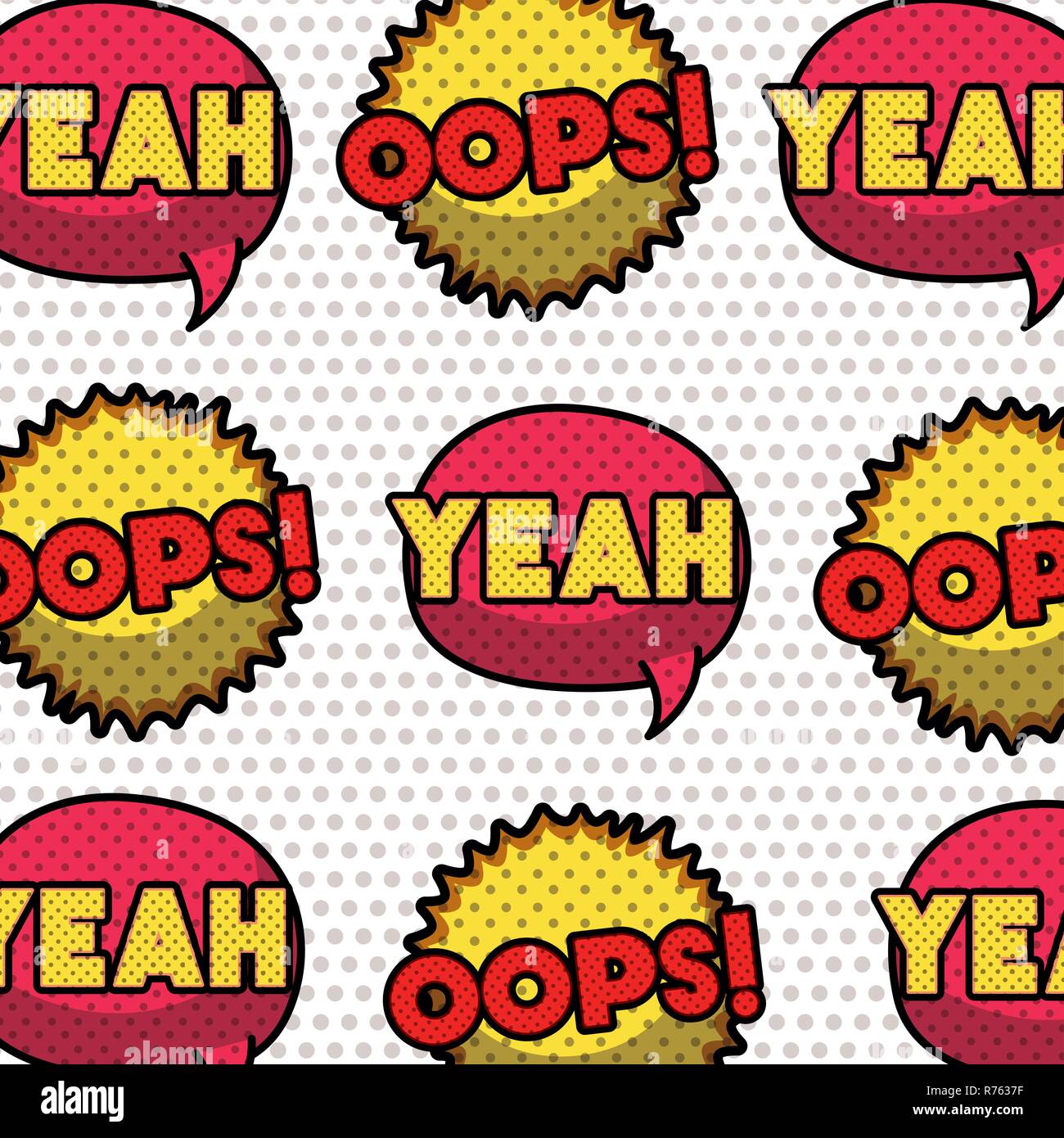 Vintage comic words Stock Vector Images - Alamy