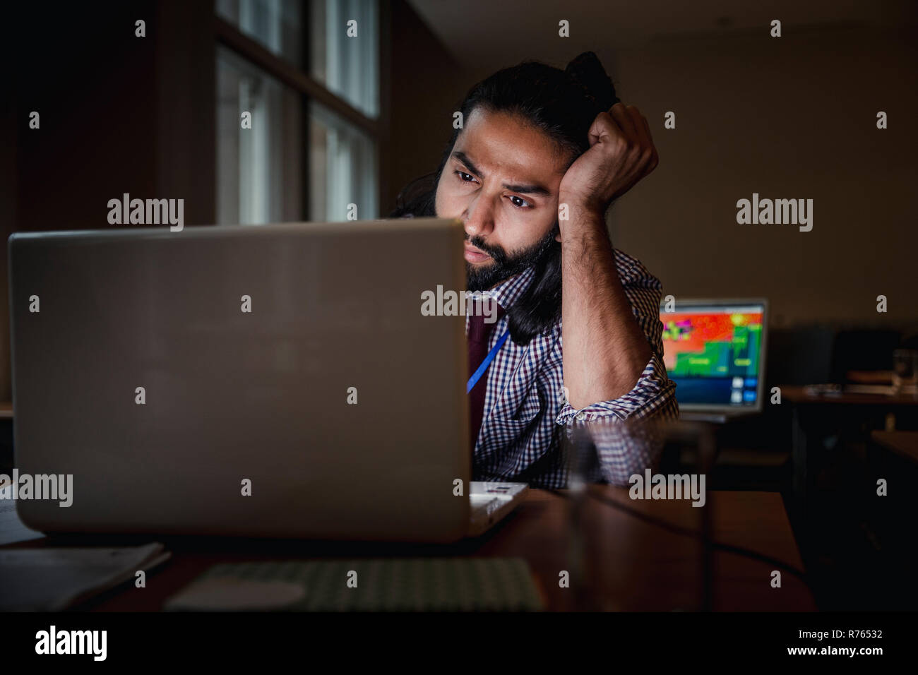 Working Late at the Office Stock Photo - Alamy