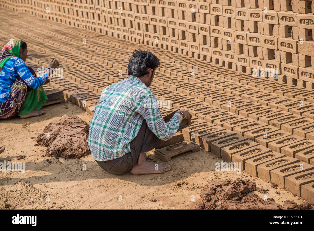 India brick work hi-res stock photography and images - Alamy