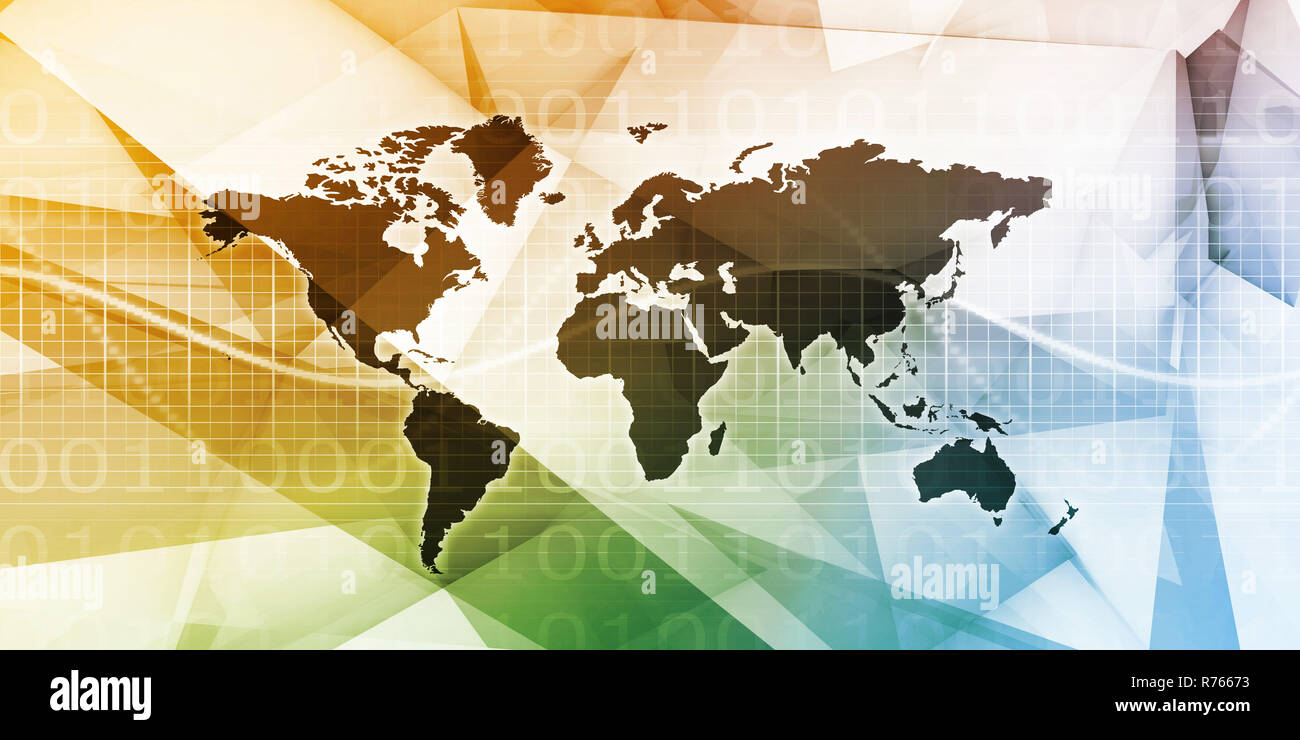 Global Platform and International Mobility Software Concept Stock Photo ...