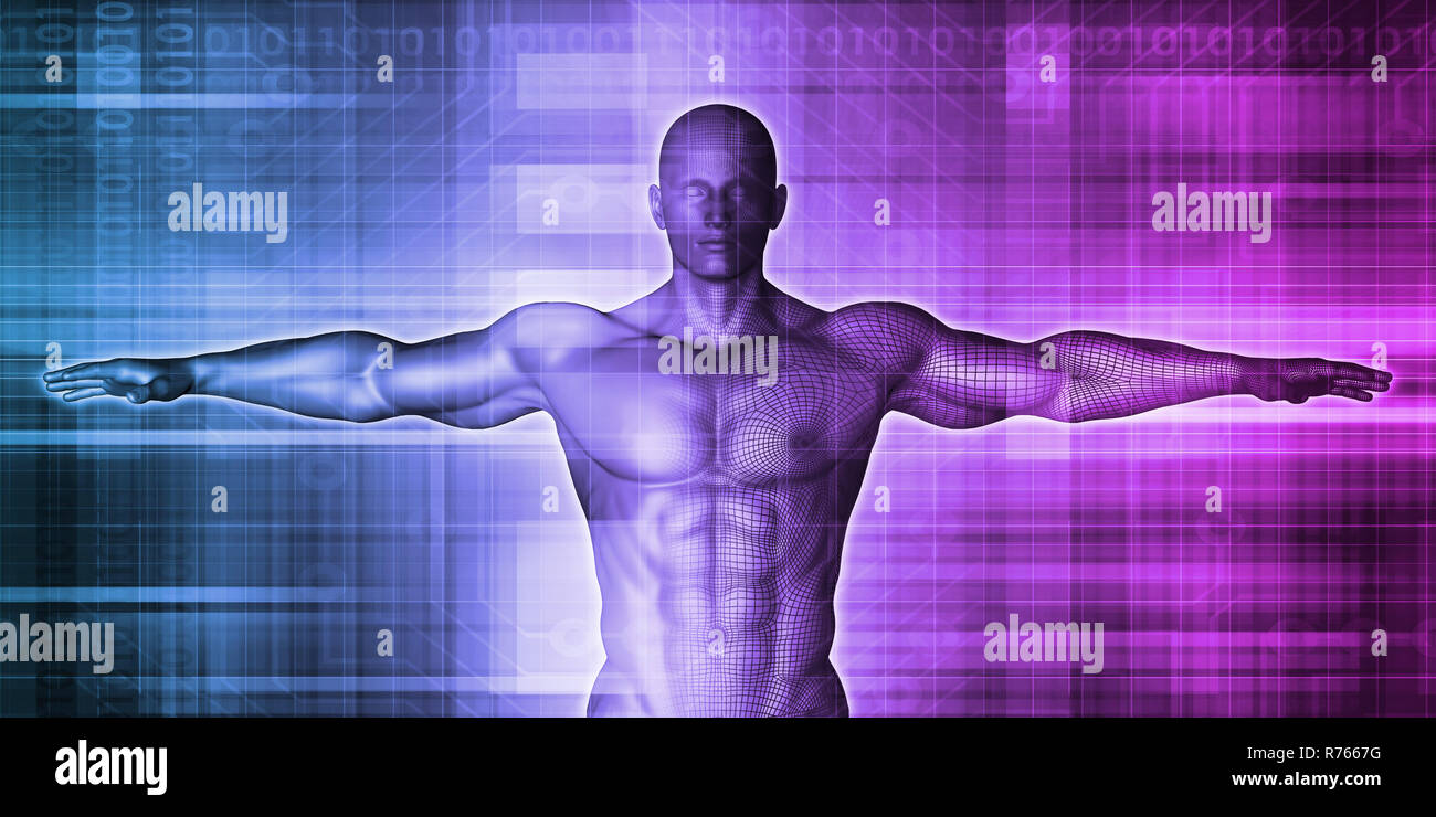 Healthcare Technology With a Human Body Scan Concept Stock Photo - Alamy