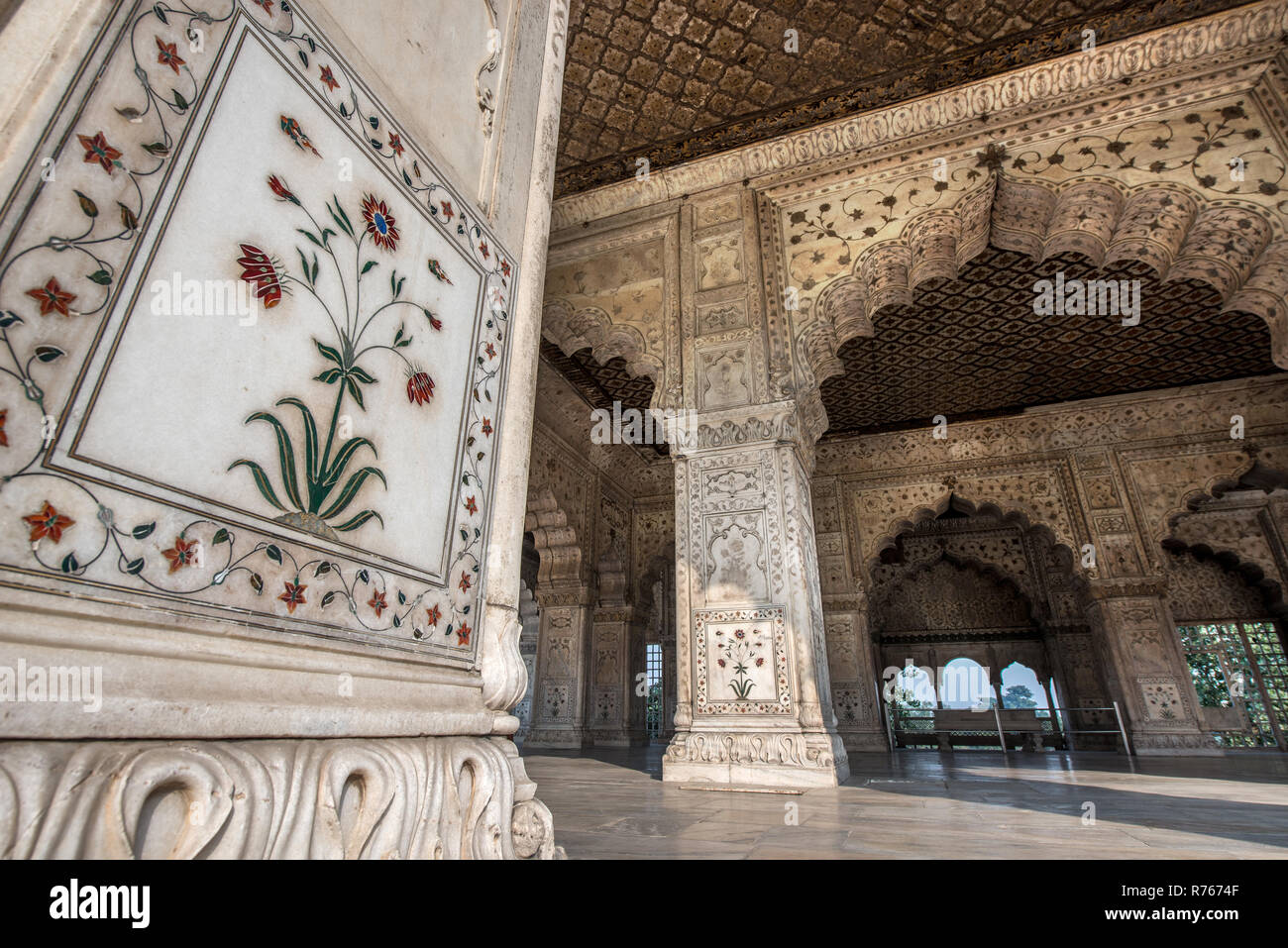 Diwan-i-Khas (Official Hall), Red Fort, Old Delhi, India Stock Photo ...