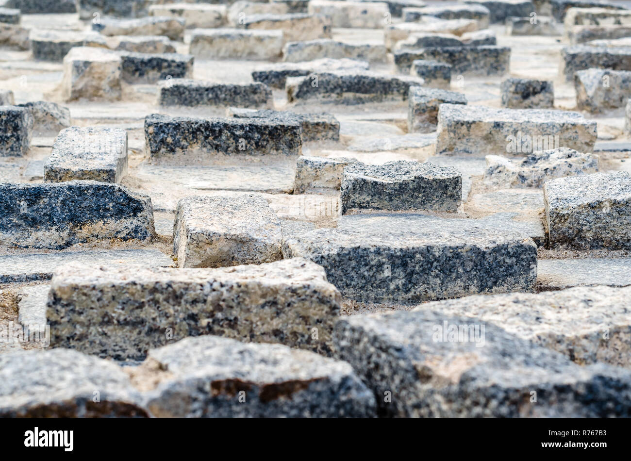 Stone pavement background Stock Photo - Alamy
