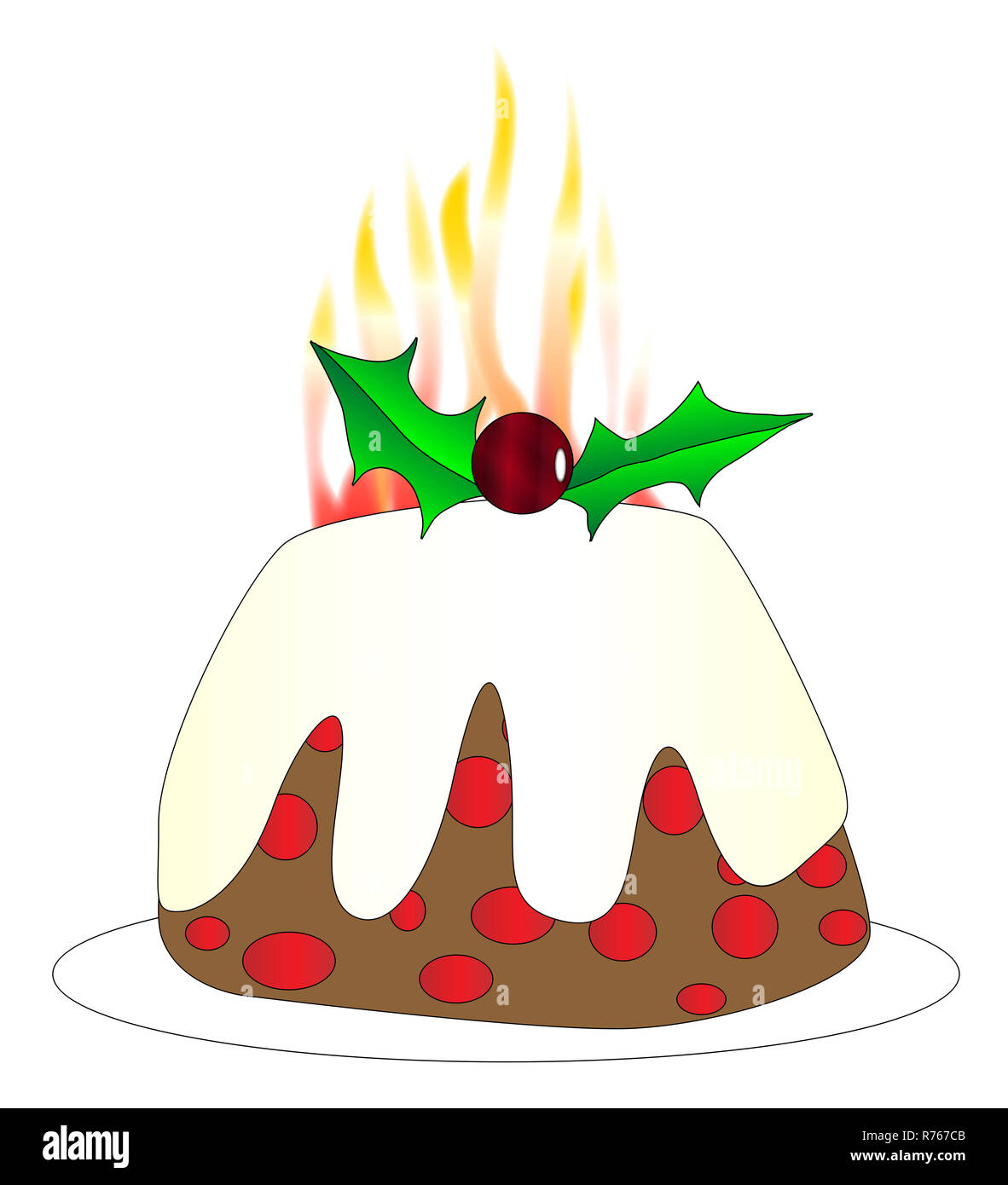 Christmas pudding flame hi-res stock photography and images - Alamy
