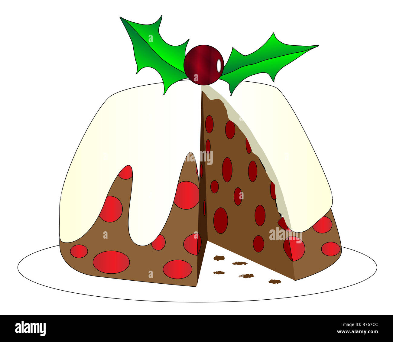Christmas pudding drawing hi-res stock photography and images - Alamy