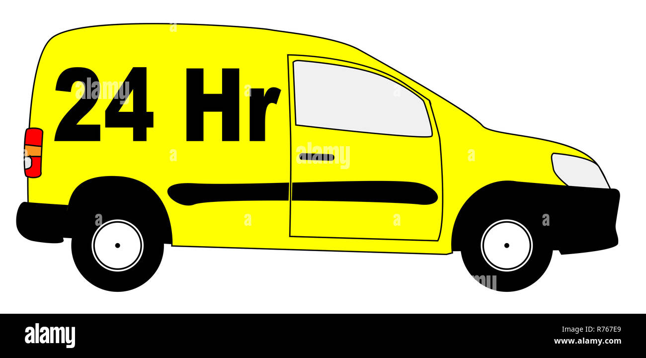 Small delivery van Cut Out Stock Images & Pictures - Alamy