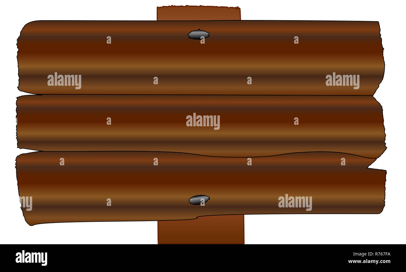 Blank Rustic Wooden Sign Stock Photo - Alamy