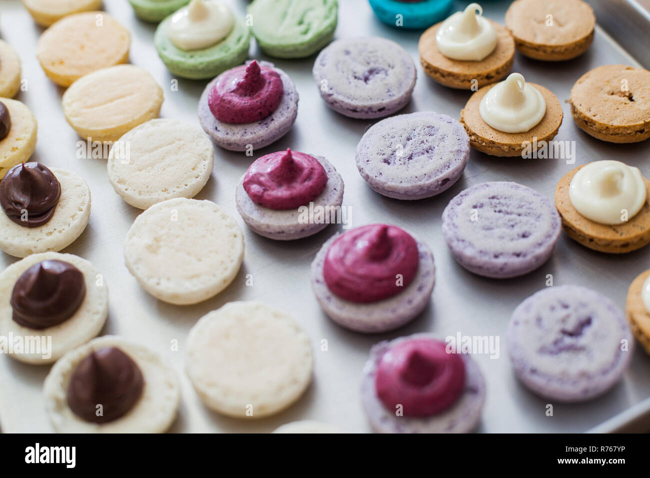 French Dessert Macarons Stock Photo - Alamy