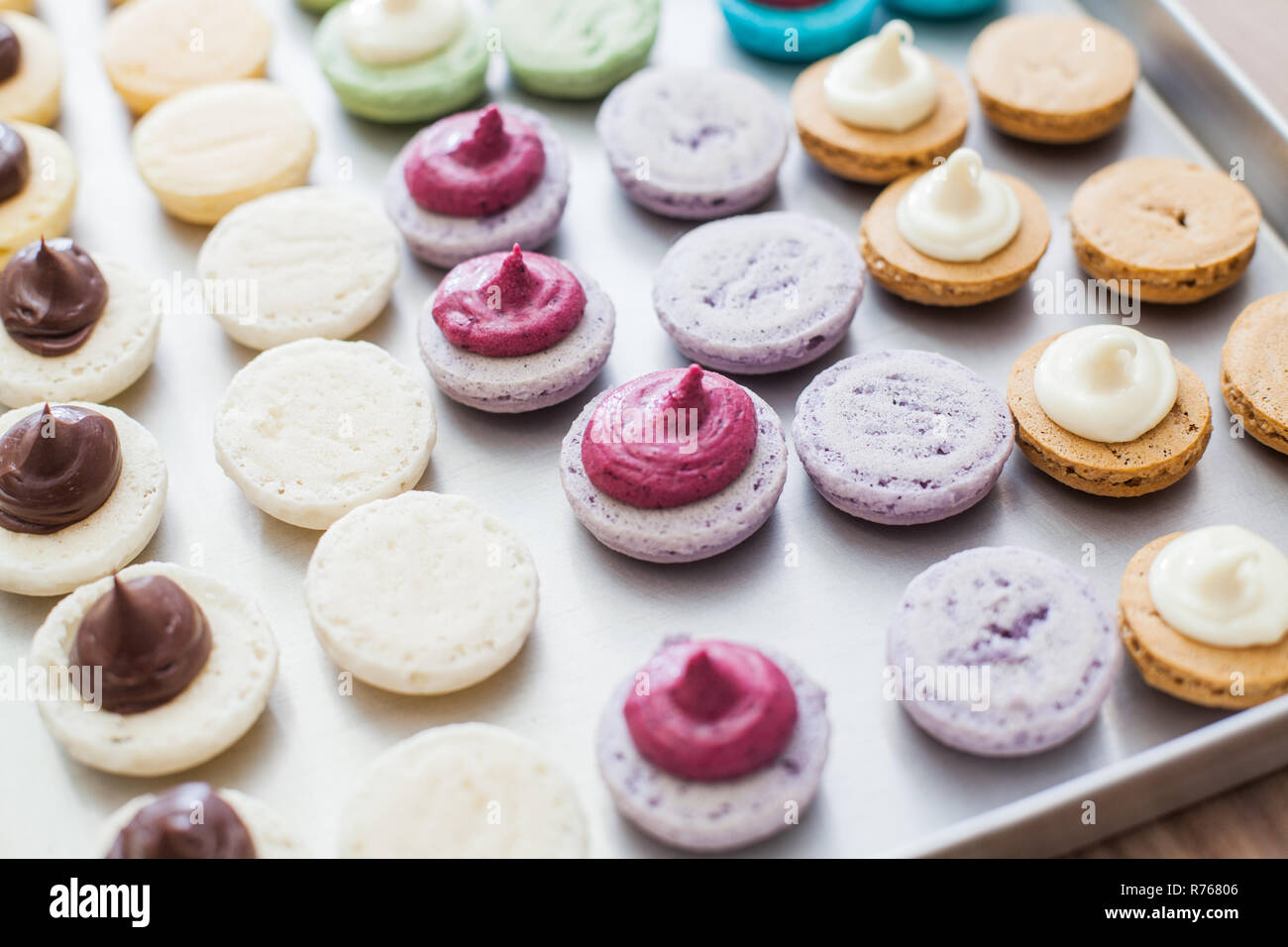 French Dessert Macarons Stock Photo - Alamy