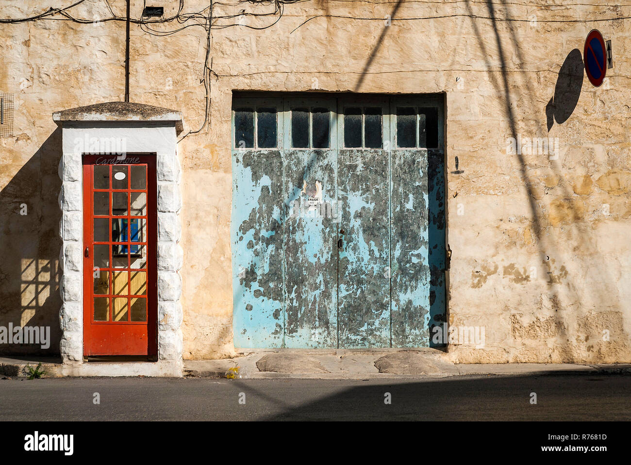 traditional mediterranean maltese house exterior detail in gozo island ...