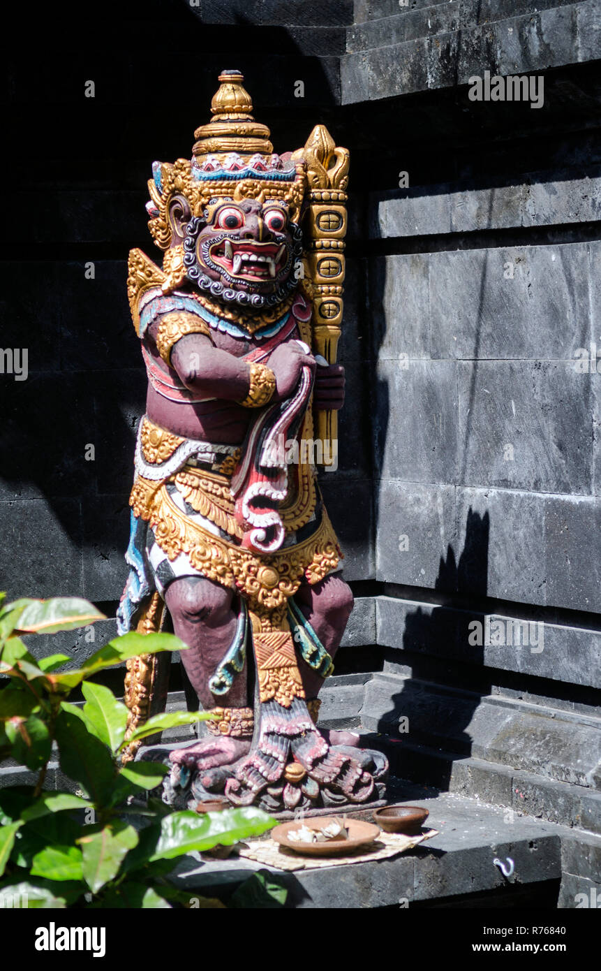 traditional balinese hindu statues in bali temple indonesia Stock Photo ...