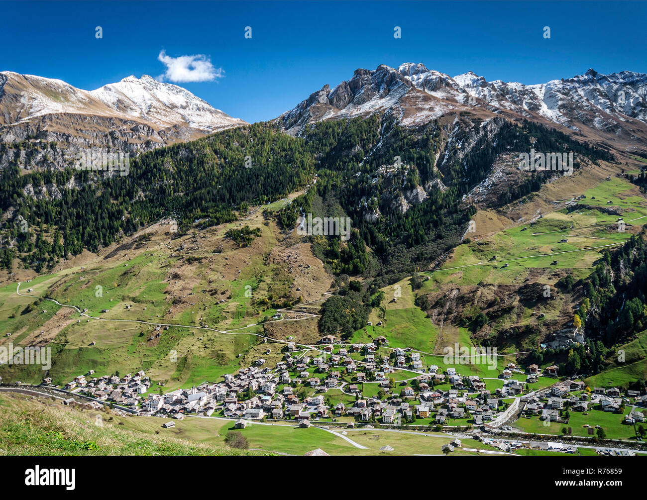 Rural landscape in the vals valley hi-res stock photography and images ...
