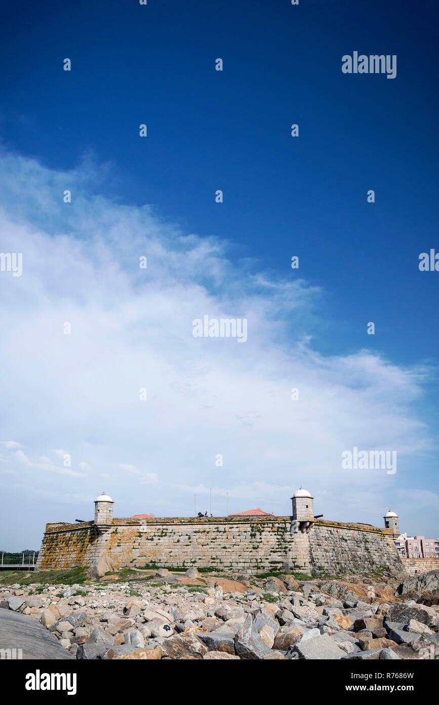 castelo do queijo fort landmark on porto coast portugal Stock Photo - Alamy