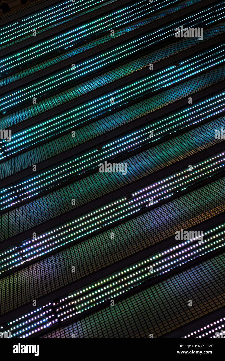 modern abstract background detail of interior design lights Stock Photo ...