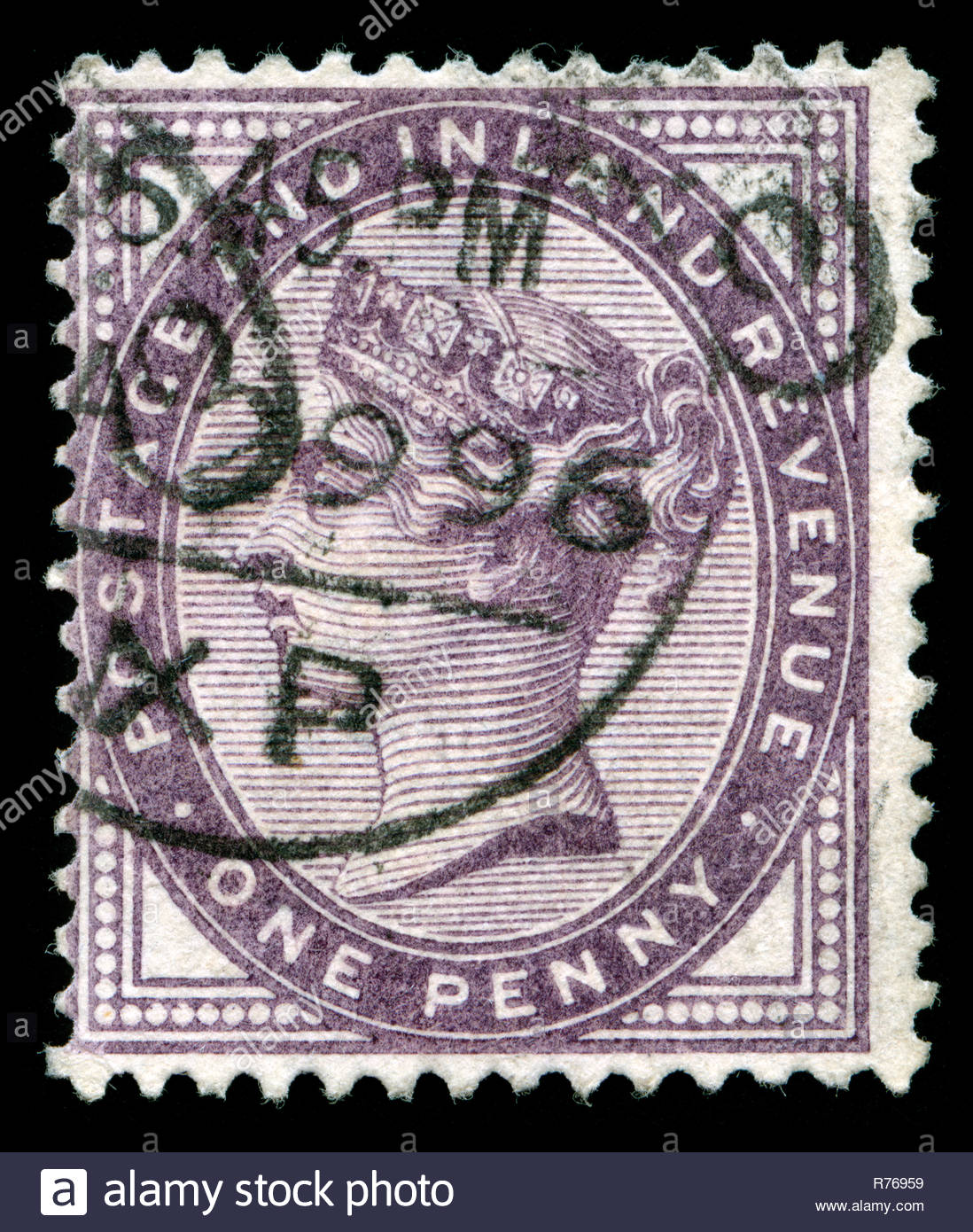 Postage Stamp Queen Victoria One Stock Photos & Postage Stamp Queen ...