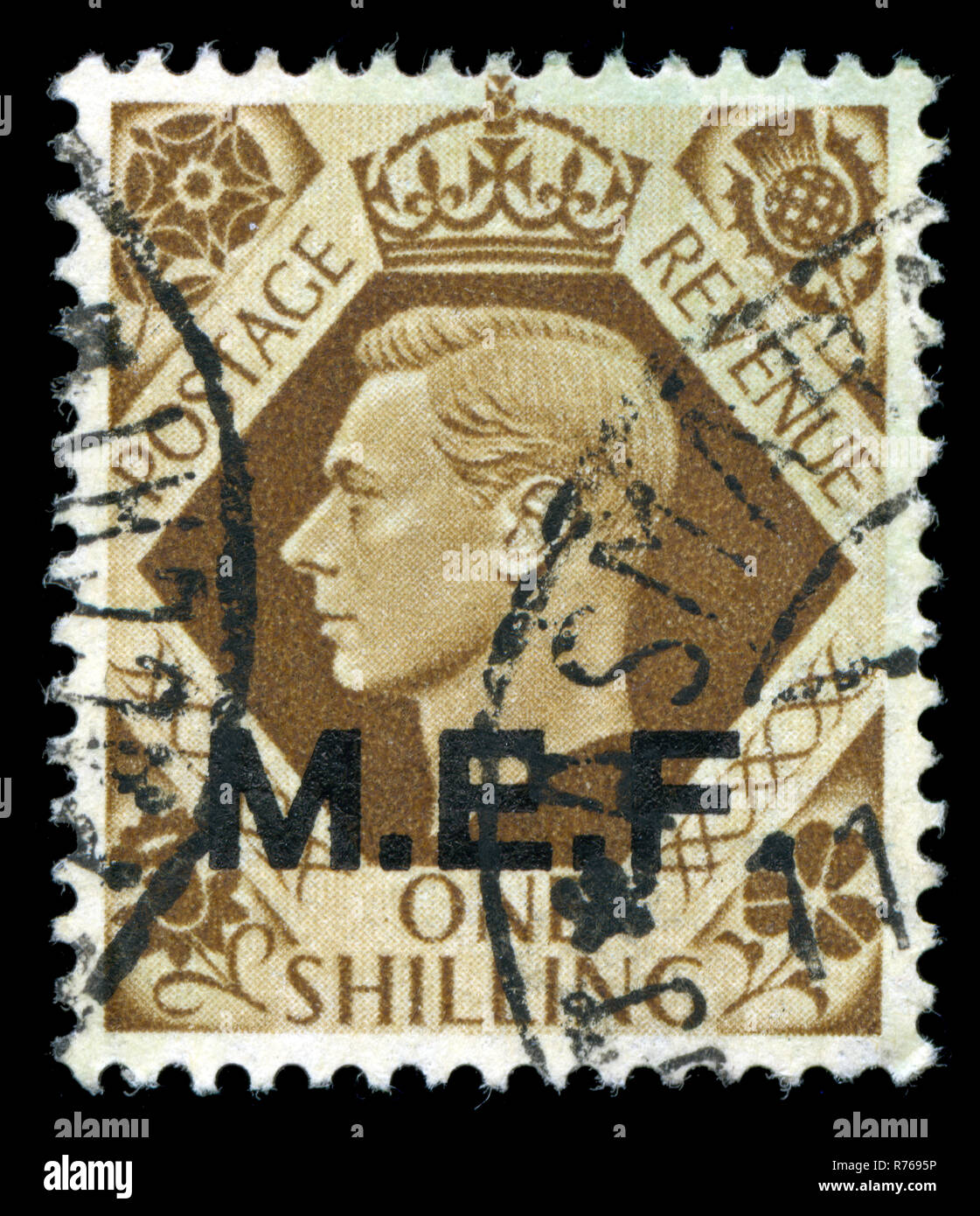 United kingdom postage stamp 1 shilling hi-res stock photography and ...