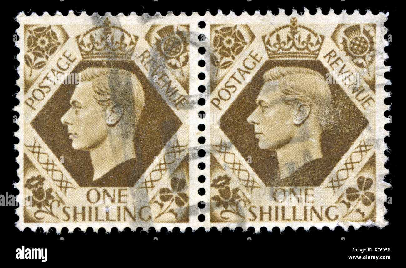 United kingdom postage stamp 1 shilling hi-res stock photography and ...