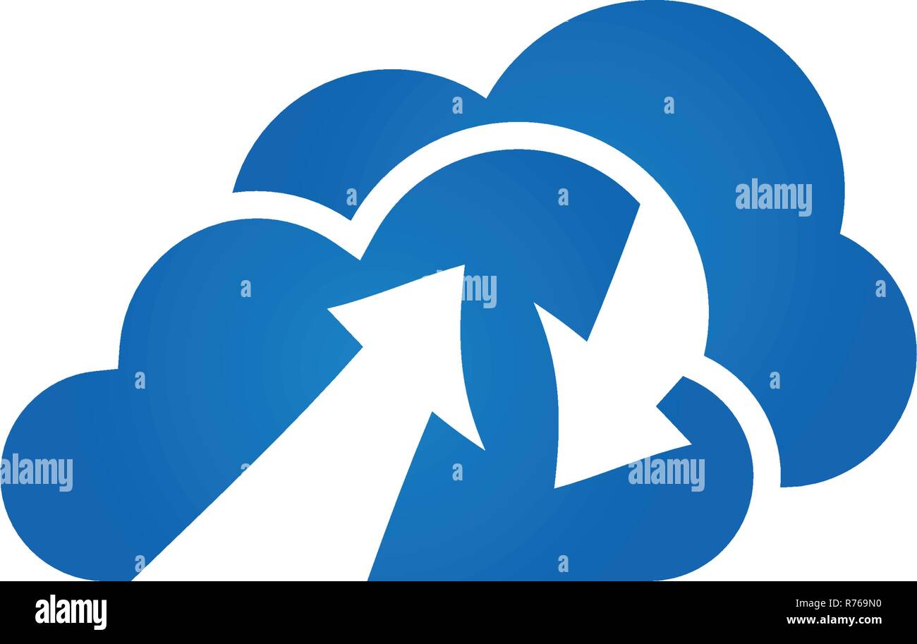 Cloud arrow hi-res stock photography and images - Alamy