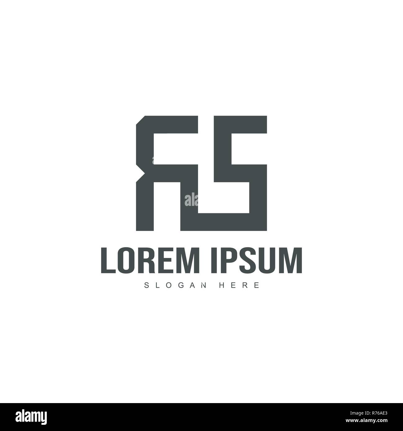 Initial letter logo template. Minimalist letter logo template design ...