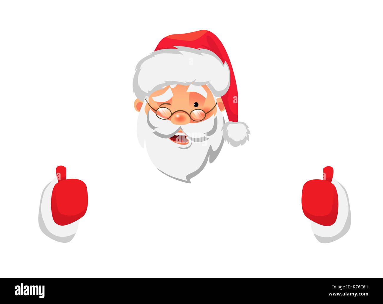 Santa Banners Clipart