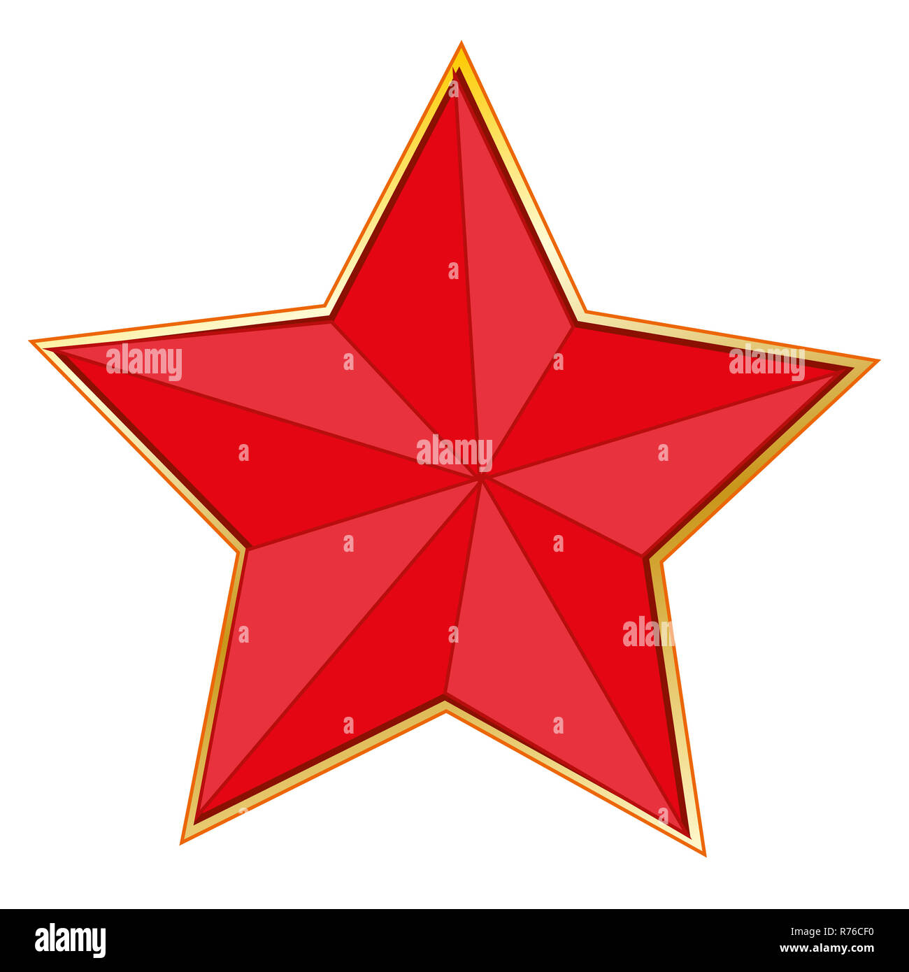 Sign red star Stock Photo - Alamy