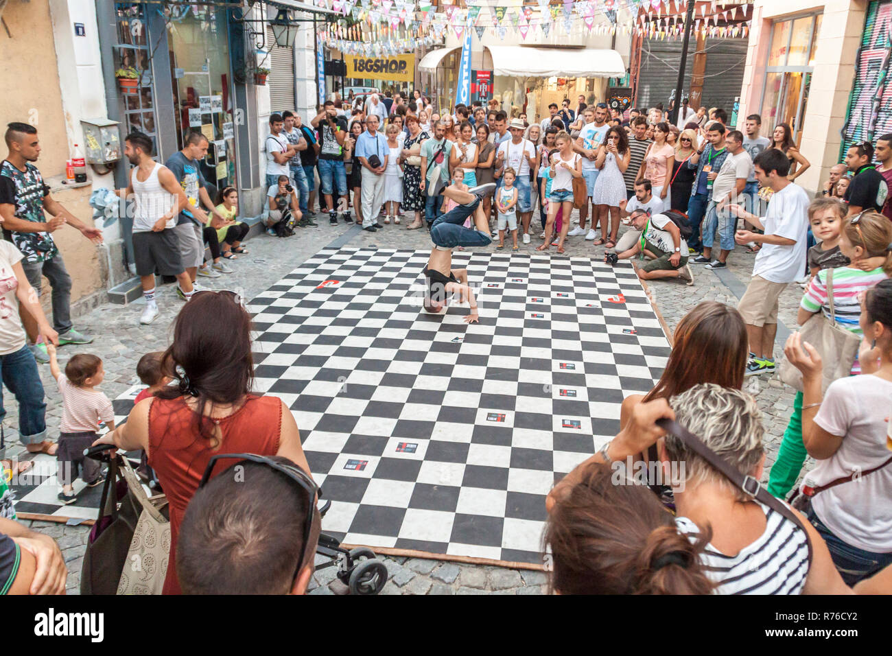 PLOVDIV, BULGARIA - SEPTEMBER 19, 2015 - Kapana street festival in ...
