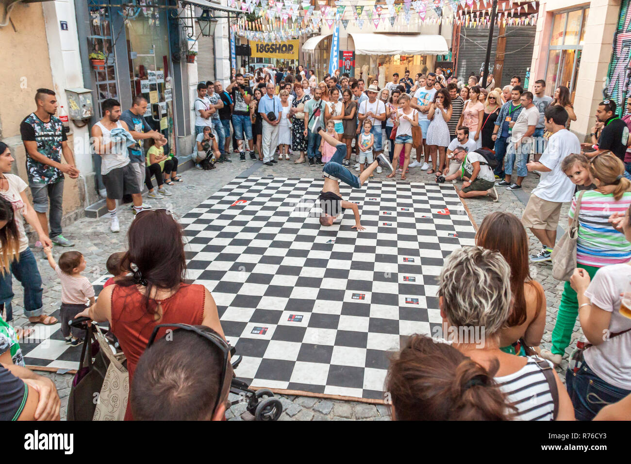 PLOVDIV, BULGARIA - SEPTEMBER 19, 2015 - Kapana street festival in ...