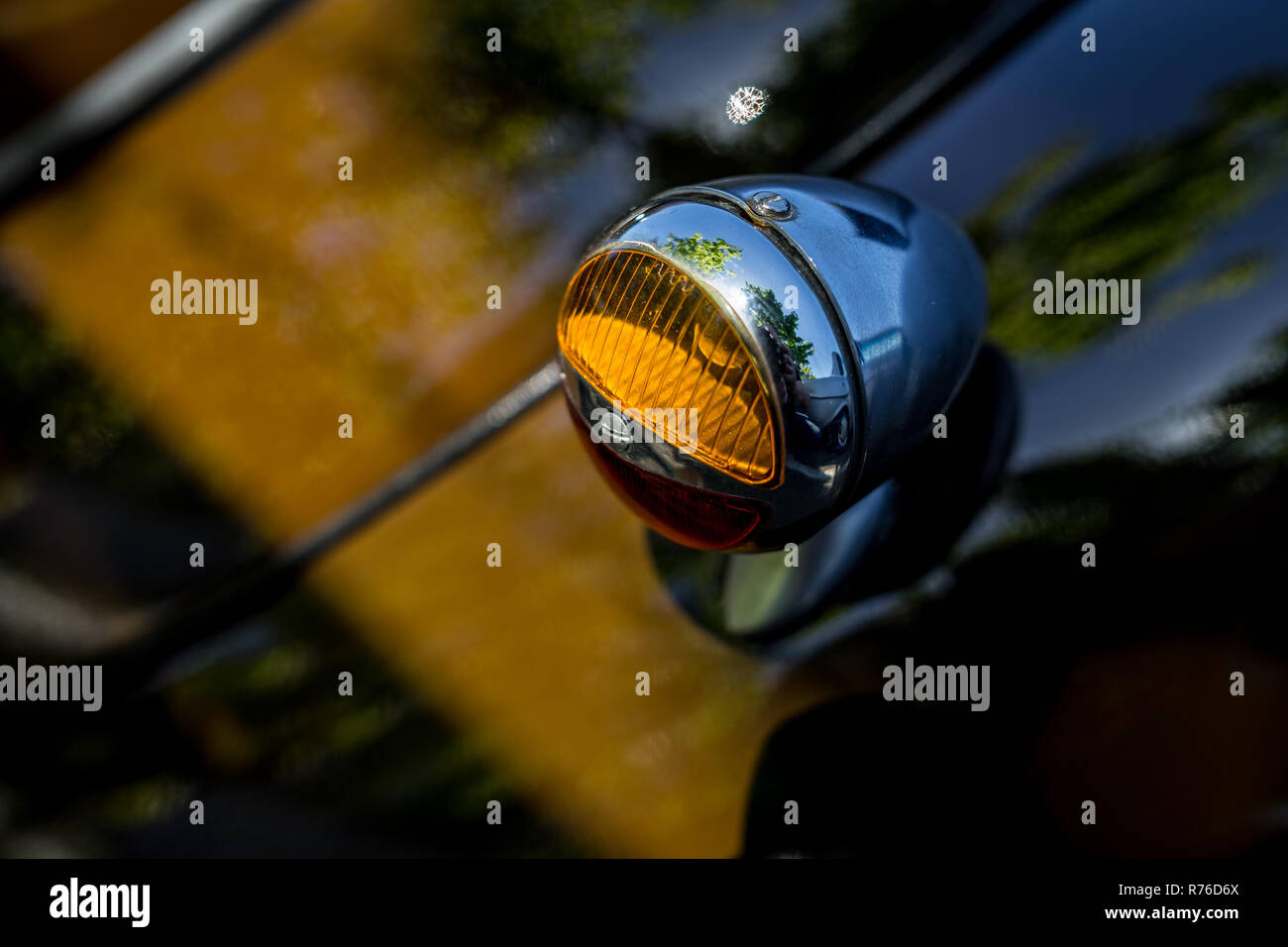 Rear stop lamp of an old car Stock Photo - Alamy