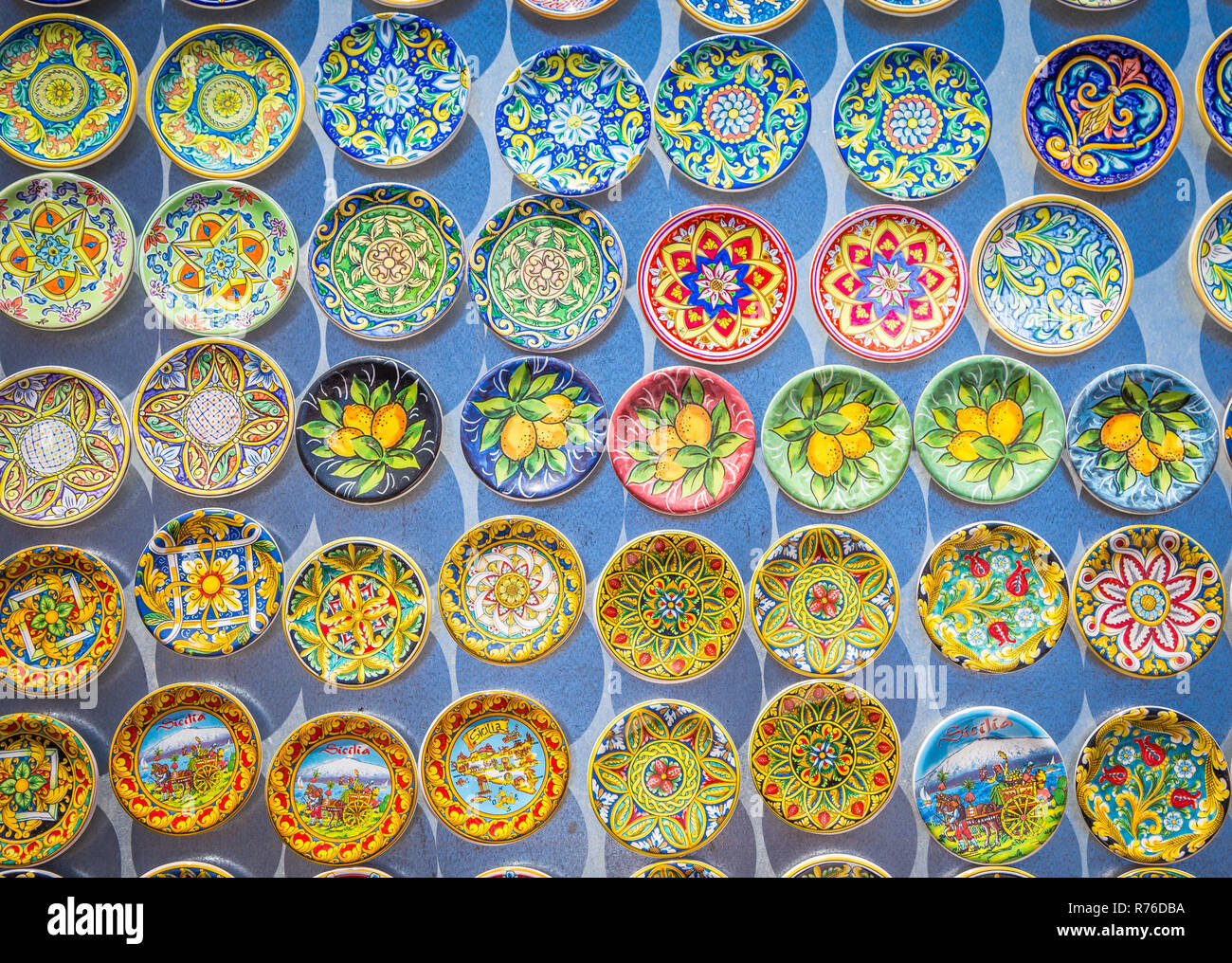 Fridge magnets from Sicily, Italy Stock Photo - Alamy