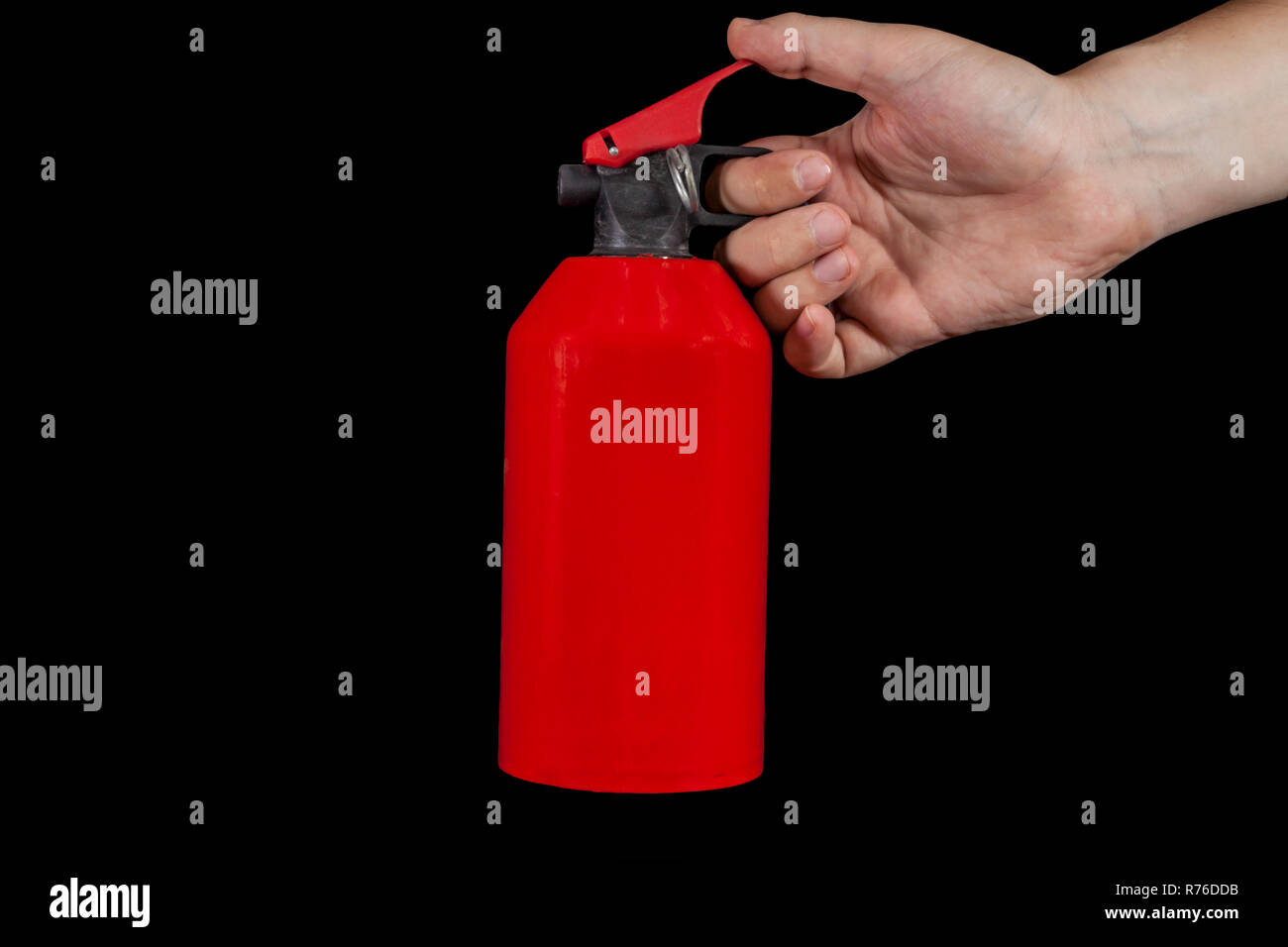 Hand holding fire extinguisher hi-res stock photography and images - Alamy