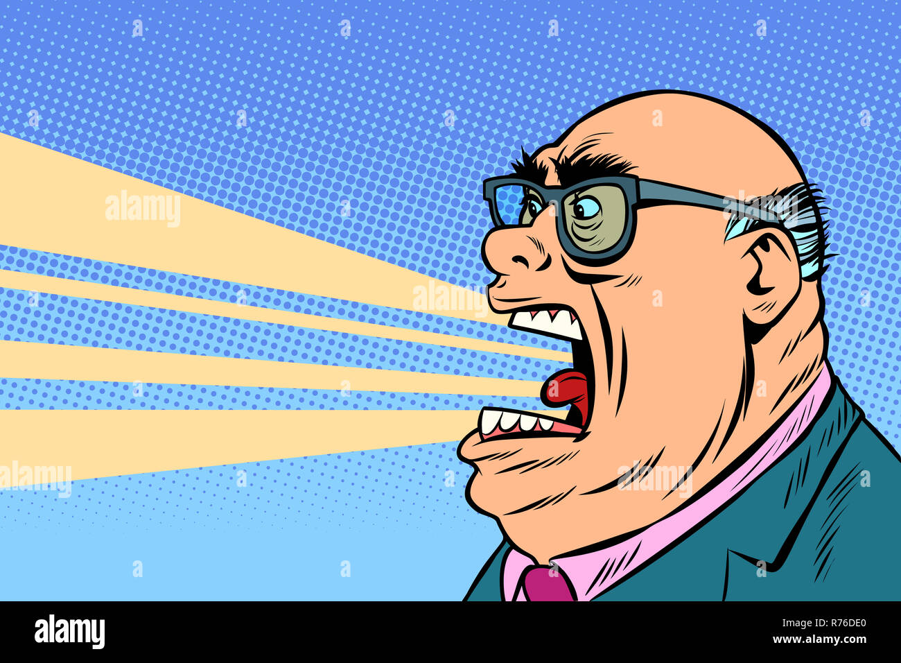 angry boss yells Stock Photo - Alamy