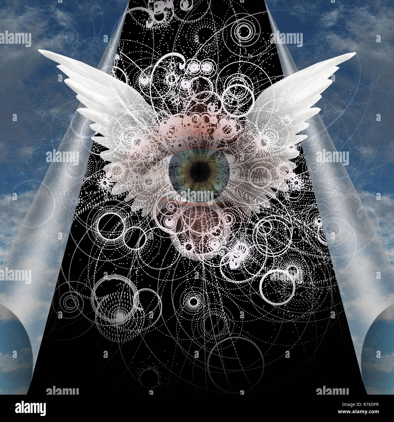 Winged human eye hi-res stock photography and images - Alamy