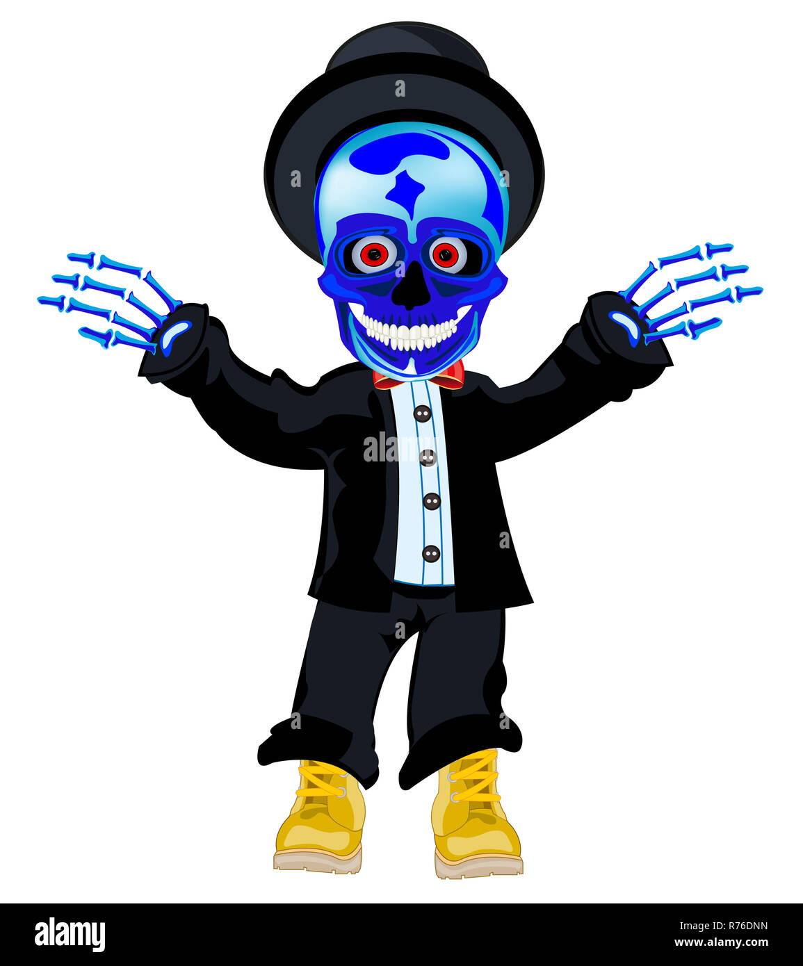 Skeleton in suit Stock Photo - Alamy