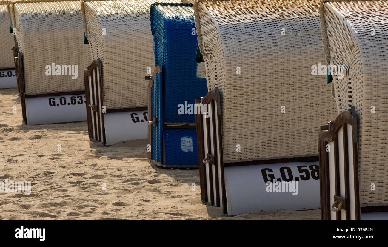 German baltic strandkorb beach basket hi-res stock photography and ...
