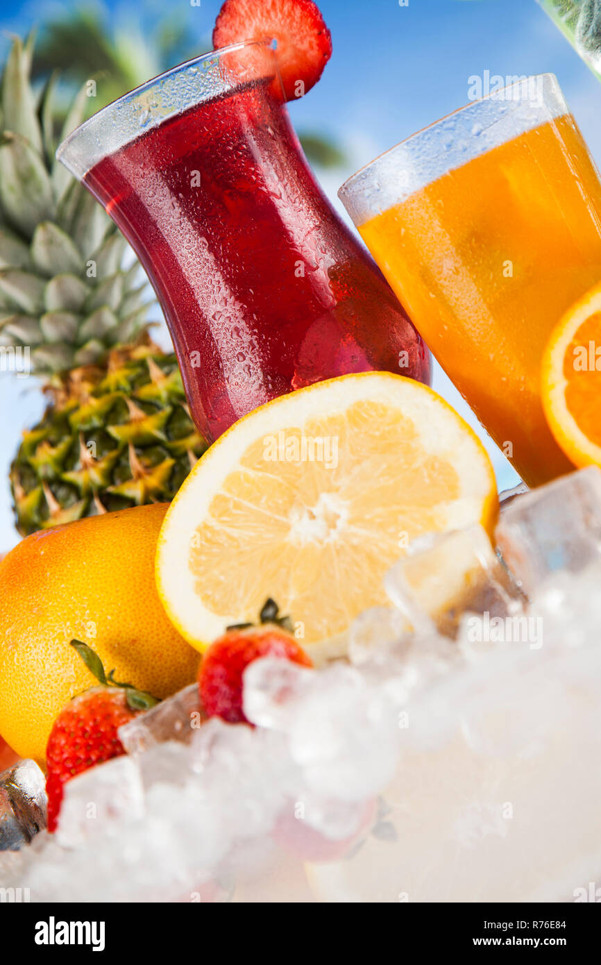 Exotic alcohol drinks Stock Photo - Alamy