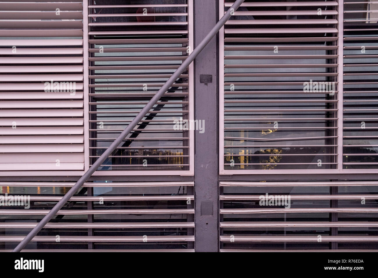 Louvers and a down pipe Stock Photo - Alamy