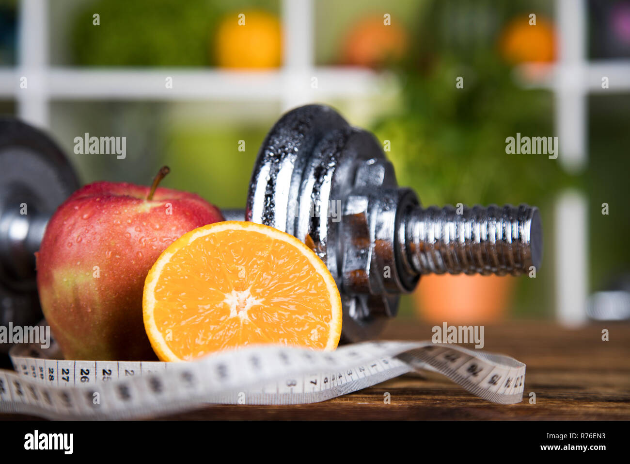 Healthy lifestyle concept, Diet and fitness Stock Photo - Alamy