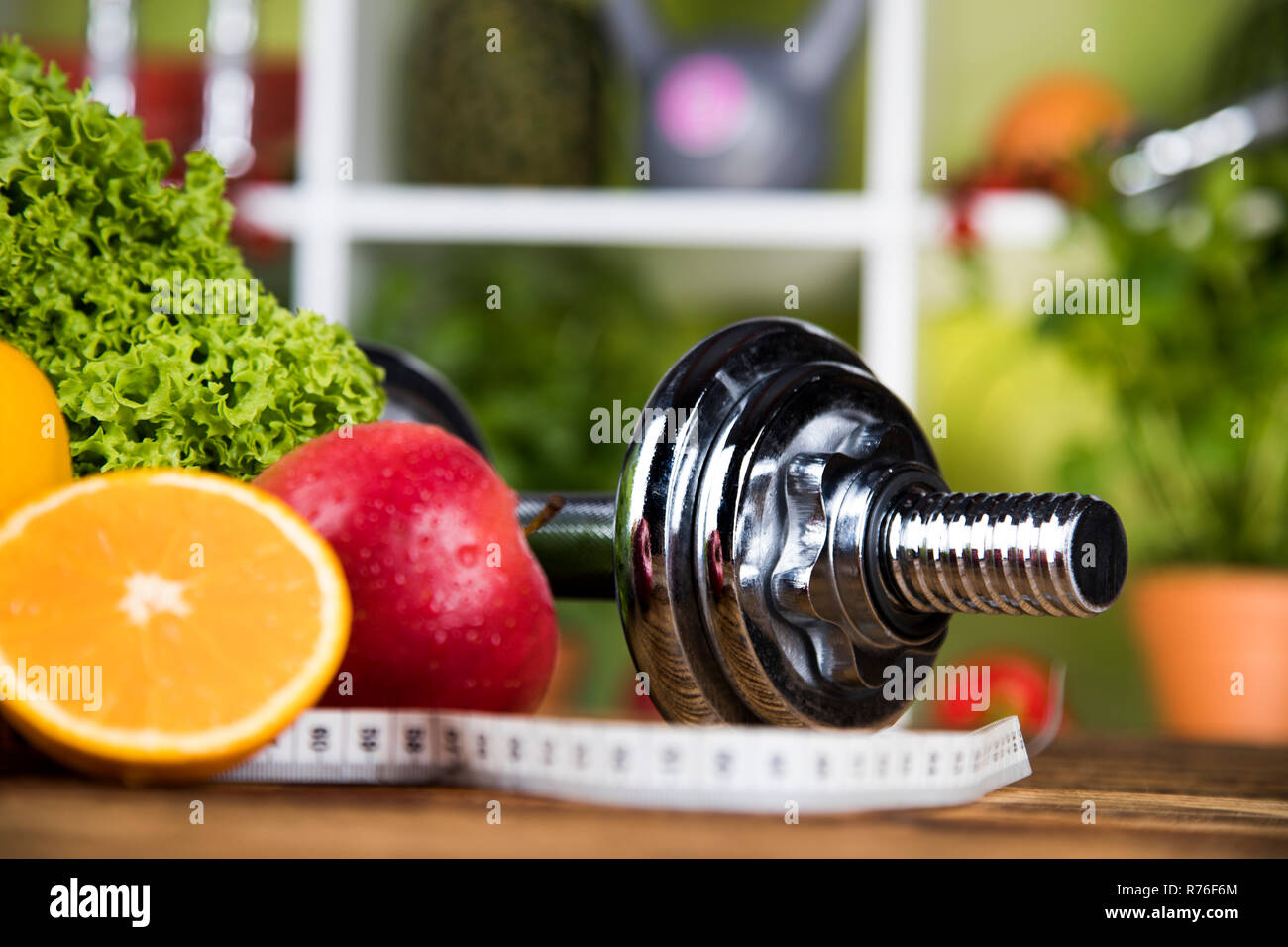 Healthy lifestyle concept, Diet and fitness Stock Photo - Alamy