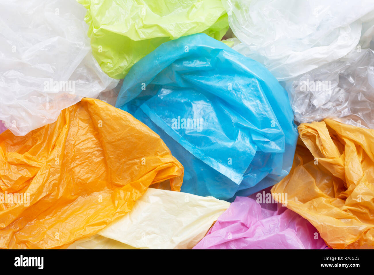 Colorful plastic bags Stock Photo - Alamy