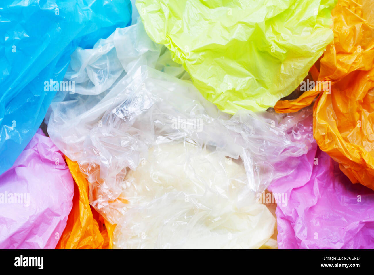 Colorful plastic bags Stock Photo - Alamy