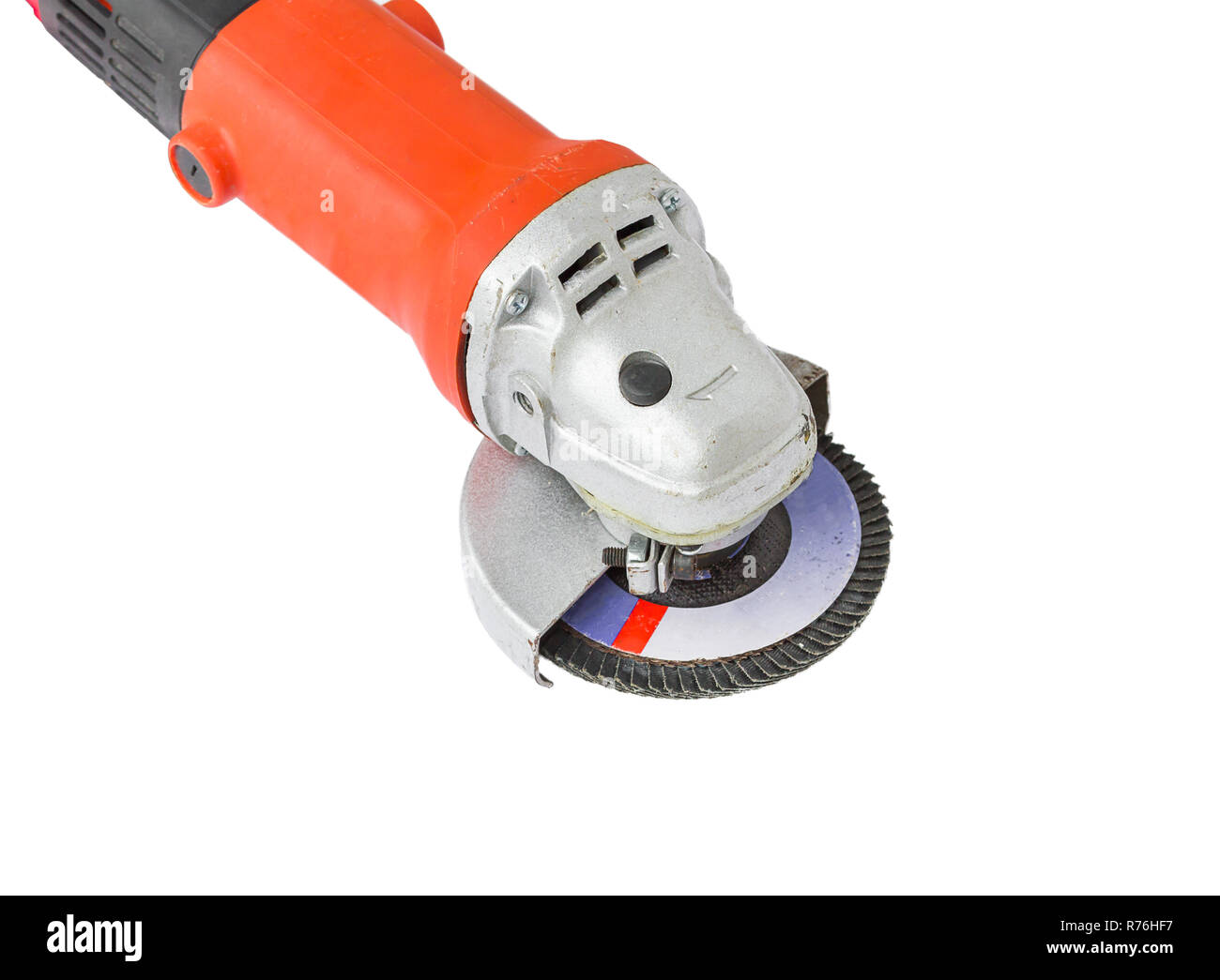 Power grinder on white background Stock Photo - Alamy