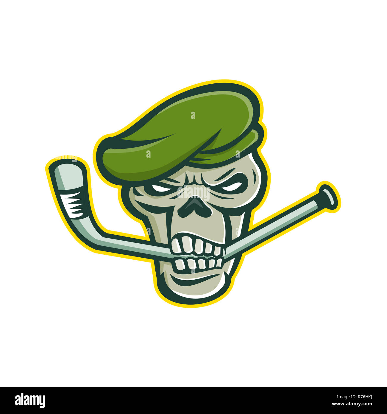 Green Beret Skull Tattoo